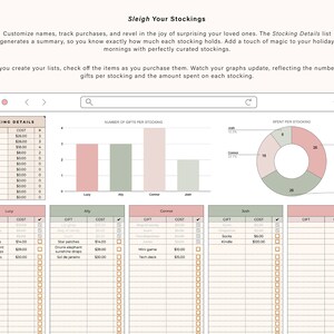 Holiday Planner Christmas Gift Tracker Gift Tracking Spreadsheet Google ...
