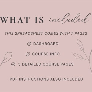 Digital Student Planner College Planner Course Tracker - Etsy