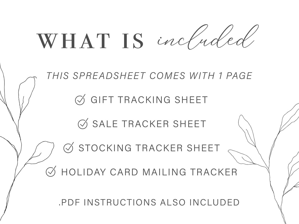 Holiday Planner Christmas Gift Tracker Gift Tracking - Etsy