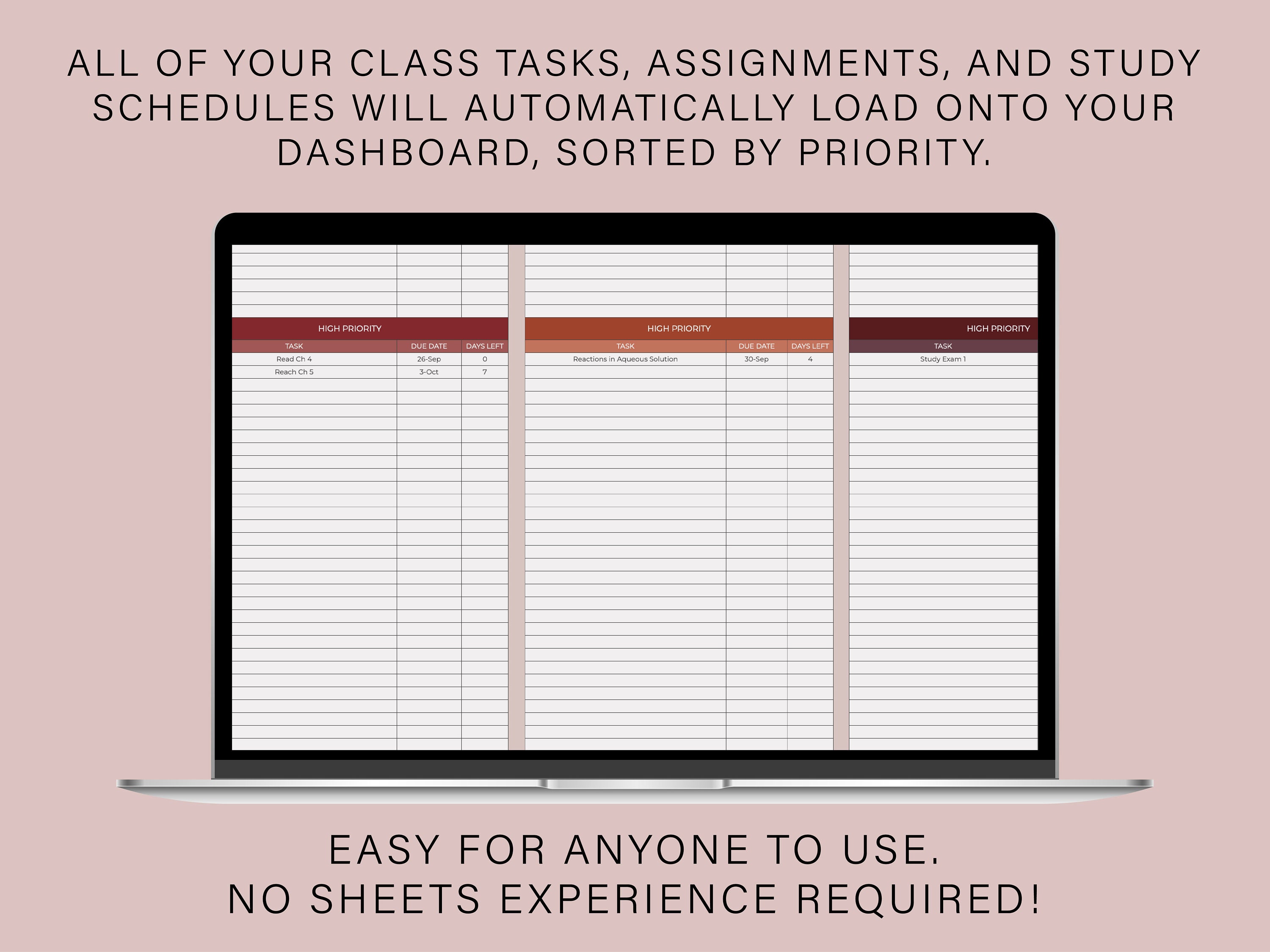 Digital Student Planner College Planner Course Tracker - Etsy