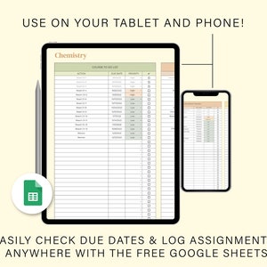 Digital Student Planner College Planner Course Tracker - Etsy