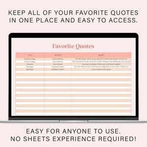 Book Tracker Spreadsheet Reading Log Google Sheets - Etsy