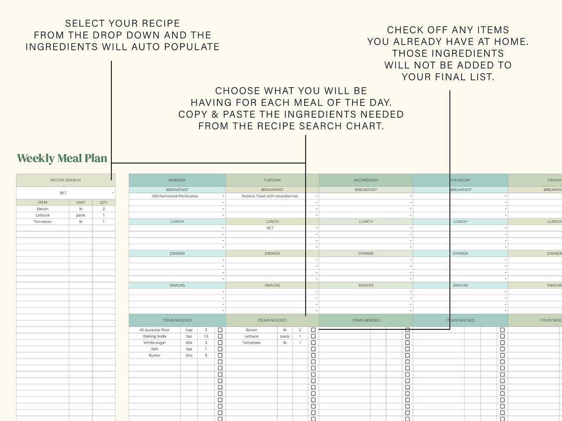 Ultimate Home Management Bundle Task Tracker Meal Planner - Etsy