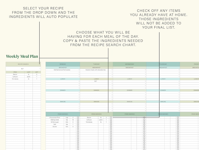 Ultimate Home Management Bundle Task Tracker Meal Planner - Etsy