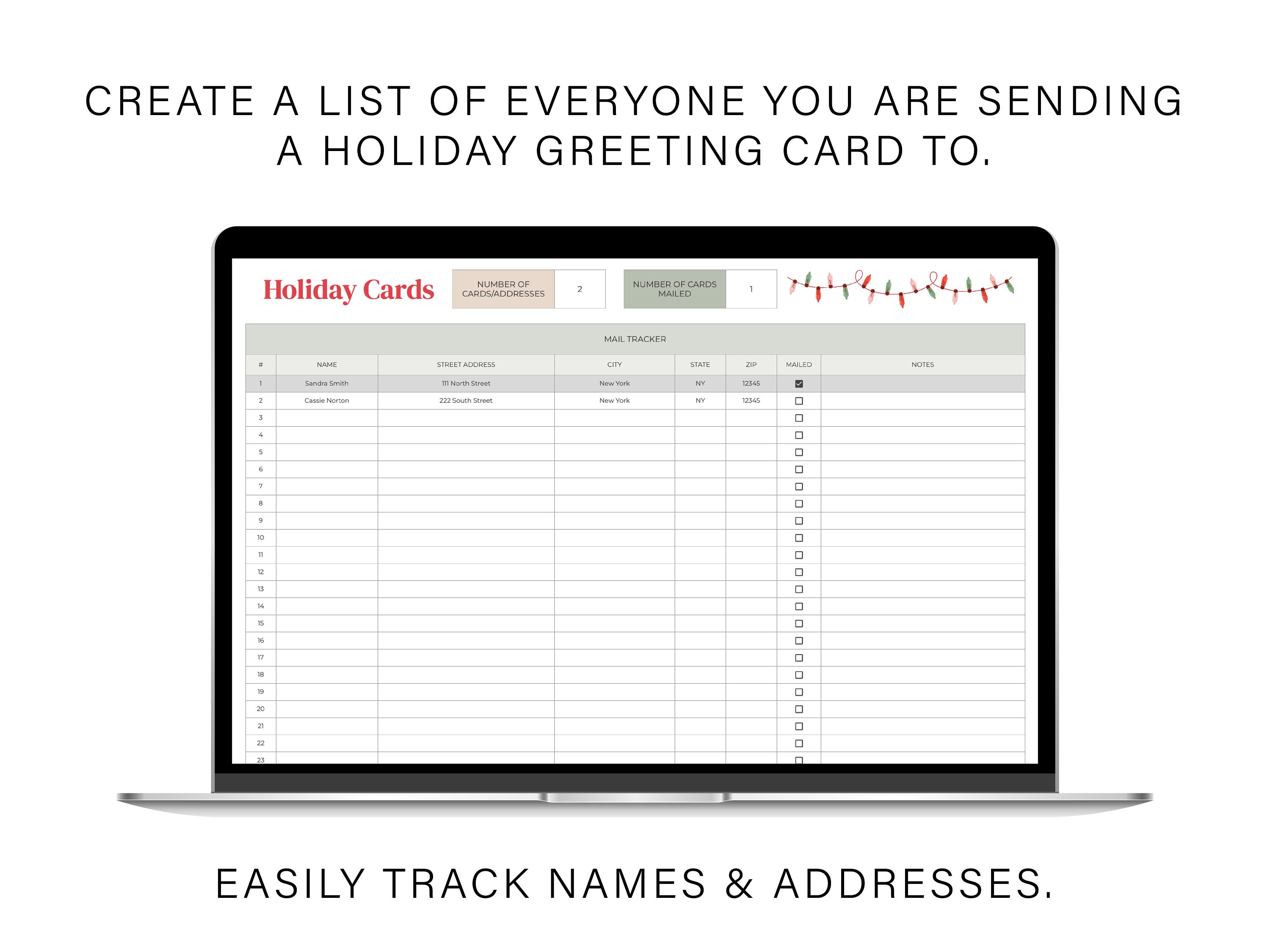 Holiday Planner Christmas Gift Tracker Gift Tracking - Etsy