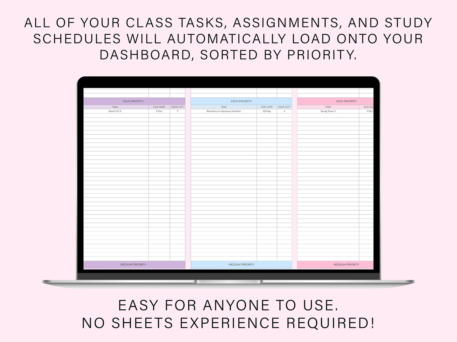 Digital Student Planner College Planner Course Tracker - Etsy