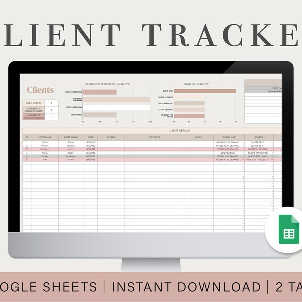 Client Tracker - Etsy