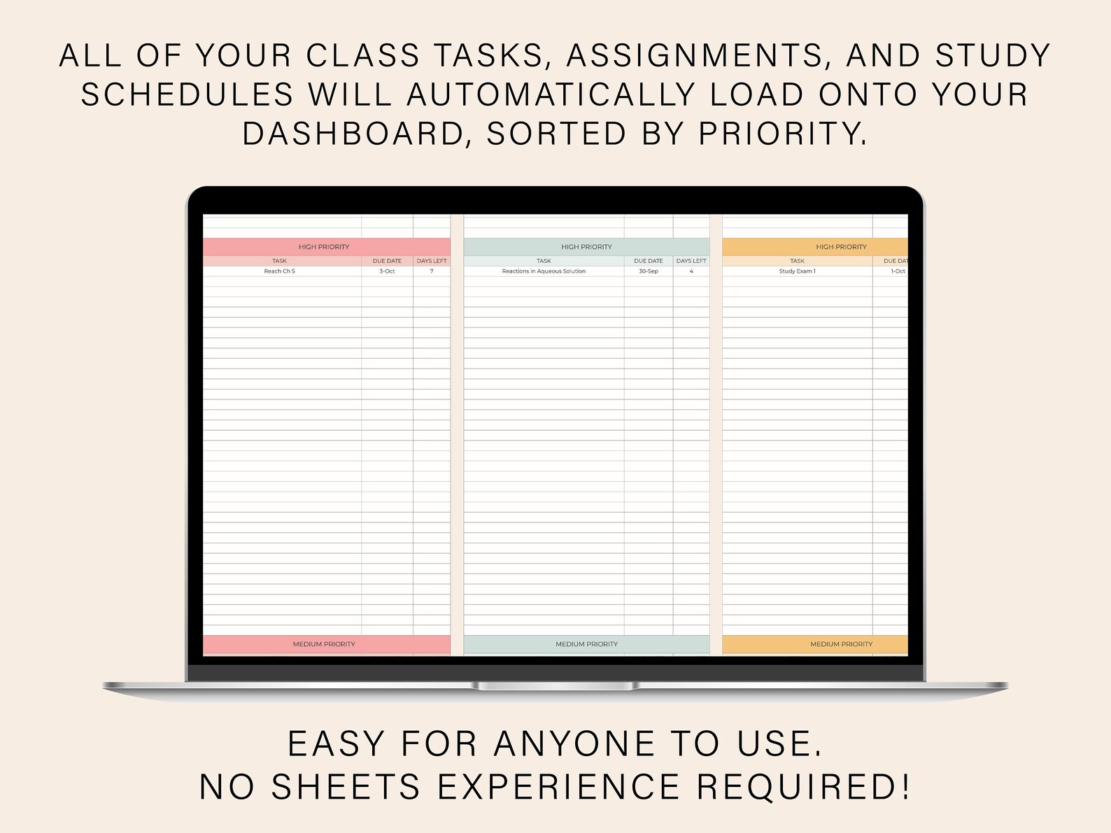 Digital Student Planner College Planner Course Tracker - Etsy