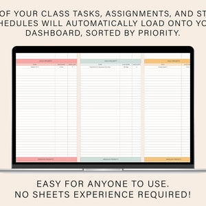 Digital Student Planner College Planner Course Tracker - Etsy