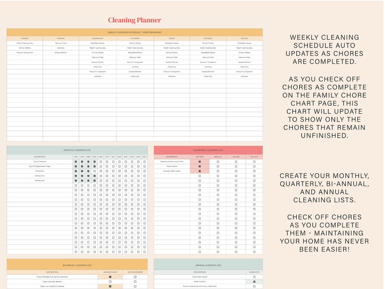 Home Management Planner | Digital House Maintenance Tracker | House ...