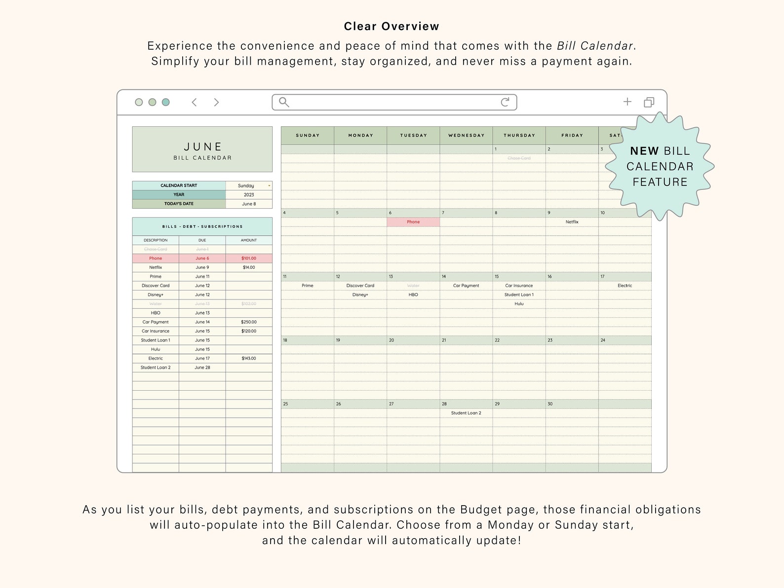 Monthly Budget Spreadsheet | Google Sheets Budget Template | Monthly ...