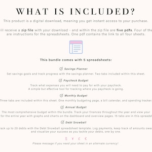 Budget Bundle Spreadsheet Template for Google Sheets Spreadsheet | Annual Budget | Monthly ...