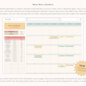 Digital Student Planner | College Planner | Course Tracker | Google ...