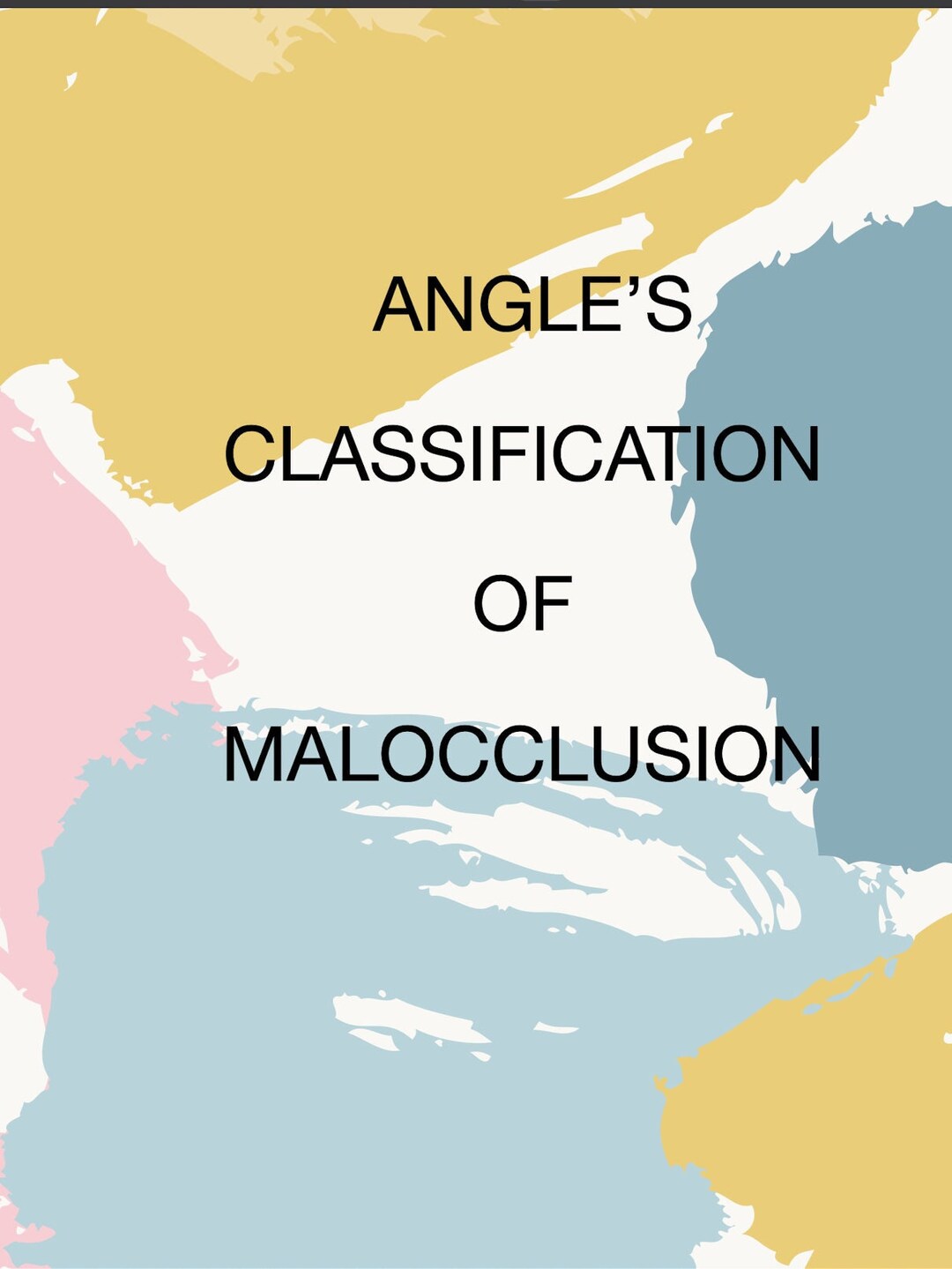 Digital Angle's Classification of Malocclusion - Etsy