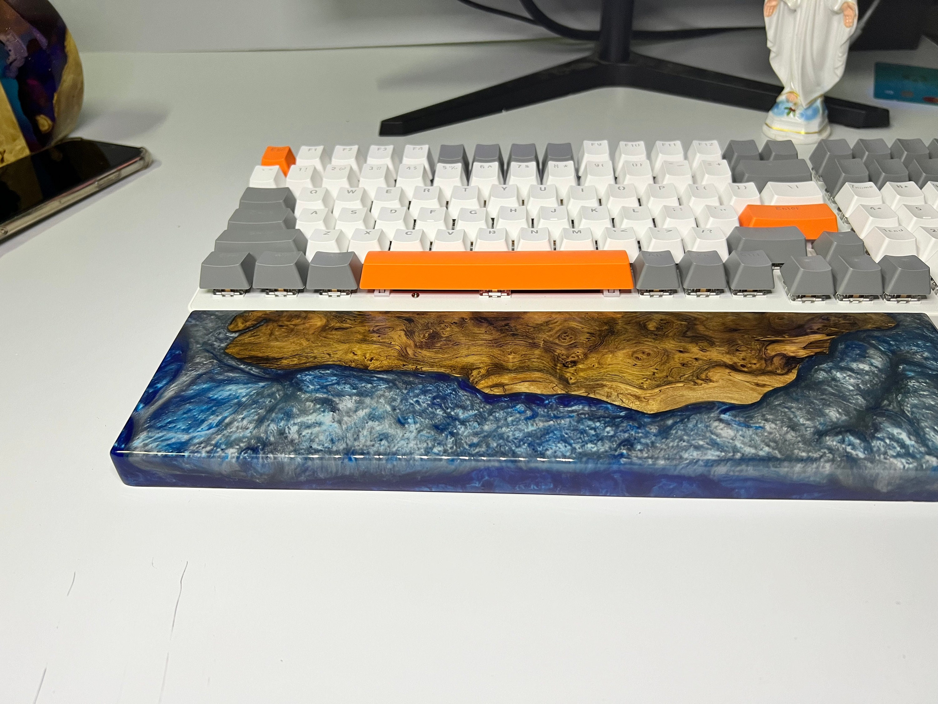 Custom Wood Wrist Rest,keyboard Wrist Rest,custom Wooden Resin Wrist ...