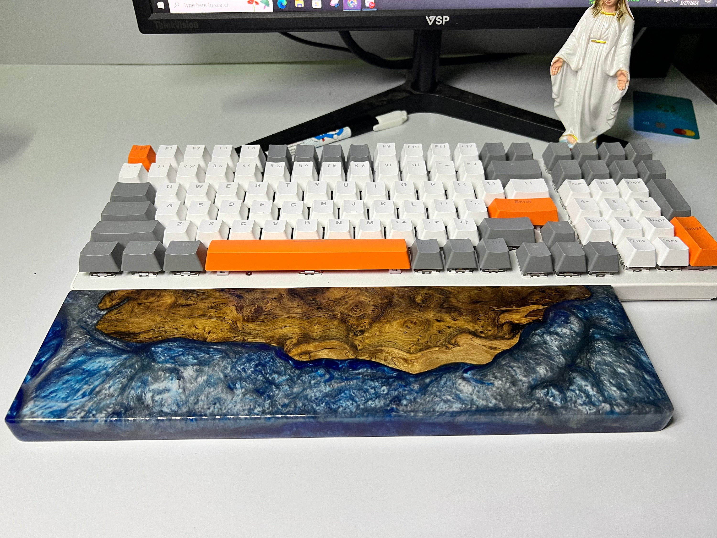 Custom Wood Wrist Rest,keyboard Wrist Rest,custom Wooden Resin Wrist ...