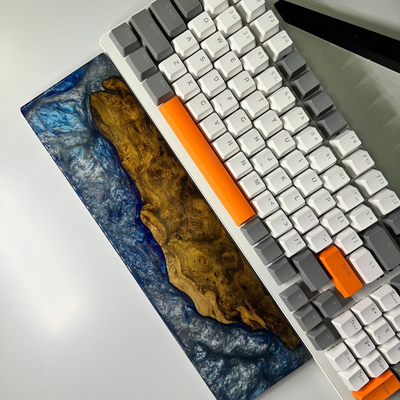Custom Wood Wrist Rest,keyboard Wrist Rest,custom Wooden Resin Wrist ...