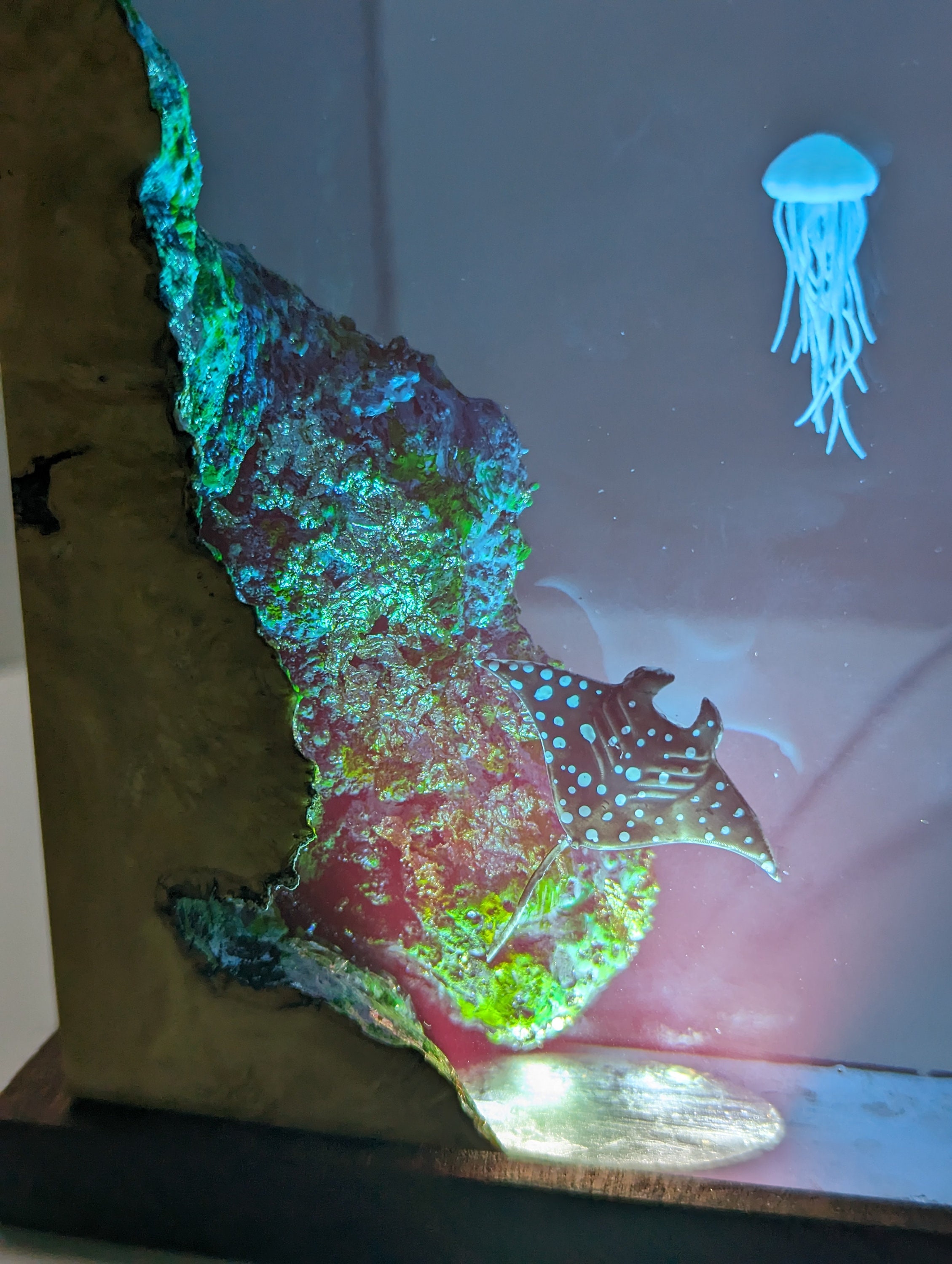 Diver's Night Light, Deep Sea Epoxy Resin Lamp, Wood Resin Lamp, Resin ...