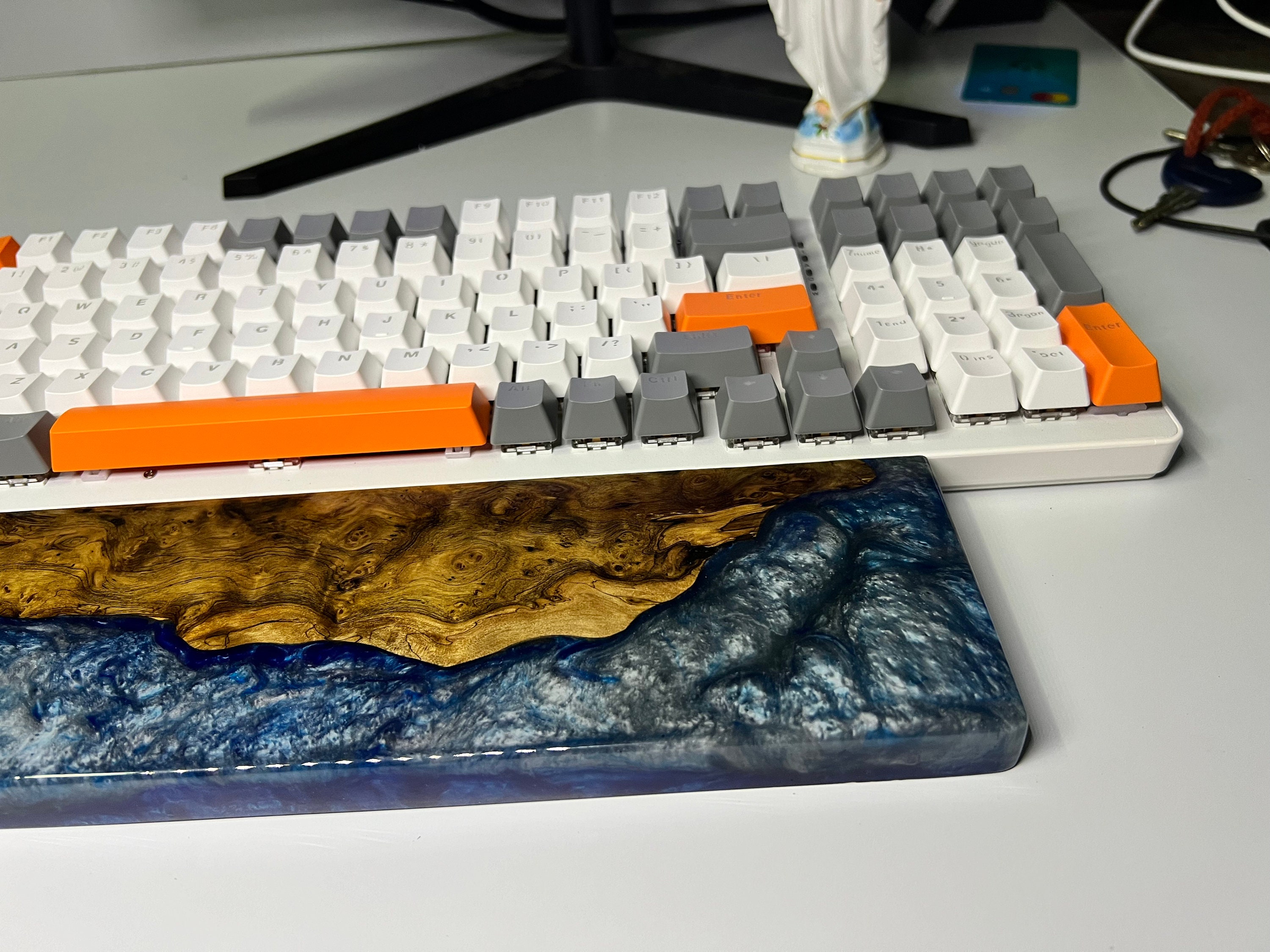 Custom Wood Wrist Rest,keyboard Wrist Rest,custom Wooden Resin Wrist ...
