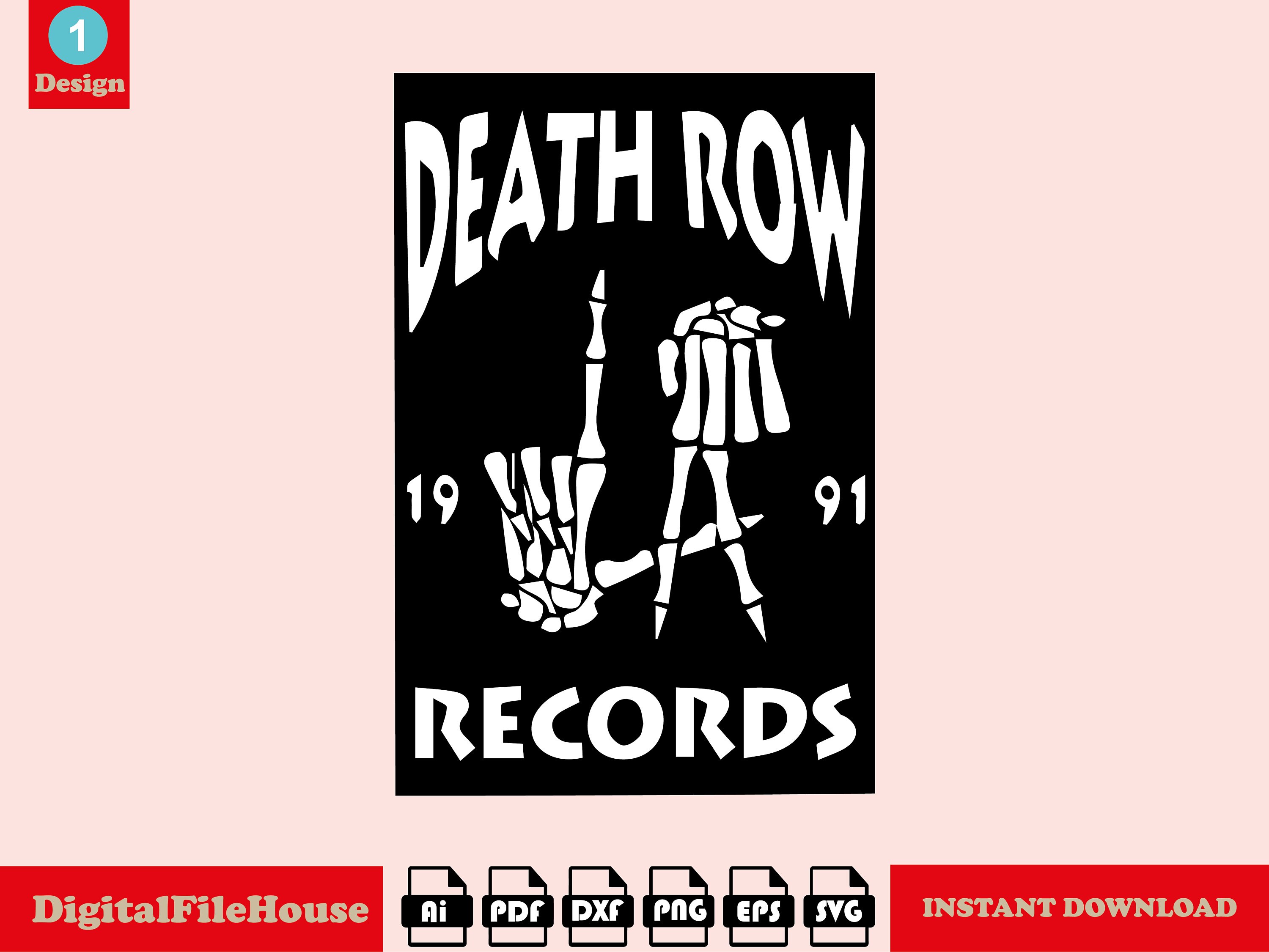 Death Row Svg Death Row Records Svg Gangsta Rap Svg 2pac - Etsy UK