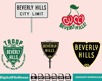 Beverly Hills Svg - Etsy