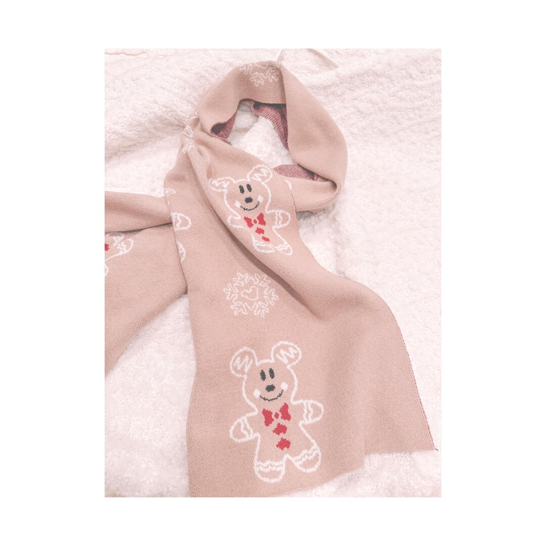 Magical Gingy Christmas Scarf | Gingerbread Man, Park Essential - Etsy