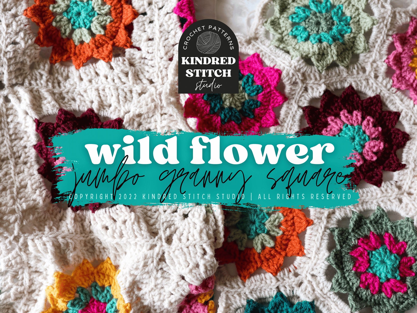 Flower Granny Square Crochet Pattern, Hexagon Granny Square Pattern ...