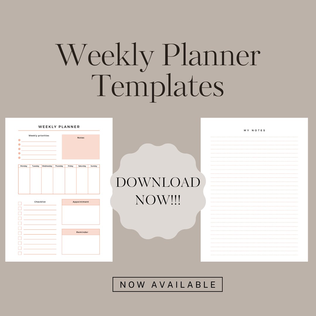 Ultimate Undated Weekly Schedule Planner: Organize Your Week - Etsy