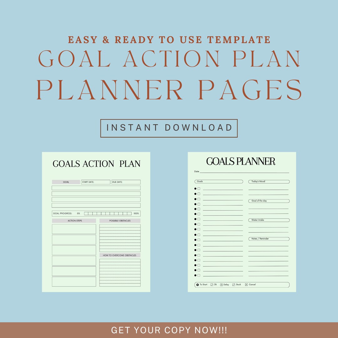 The Ultimate Smart Goal Action Planner: Achieving Your Goals - Etsy