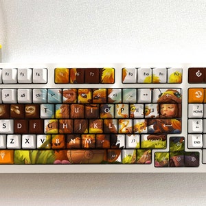 Nunu & Willump - the Boy and His Yeti Series Keycap Set, 112 Keys PBT ...