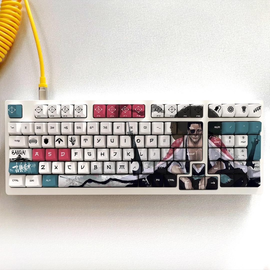 Anime Shunsui Kyoraku Keycap Set - Anime Keycap Series, 127 Keys PBT ...