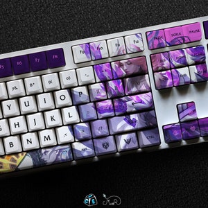 Leona - the Radiant Dawn LOL Series Keycap Set, 127 Keys PBT for ...