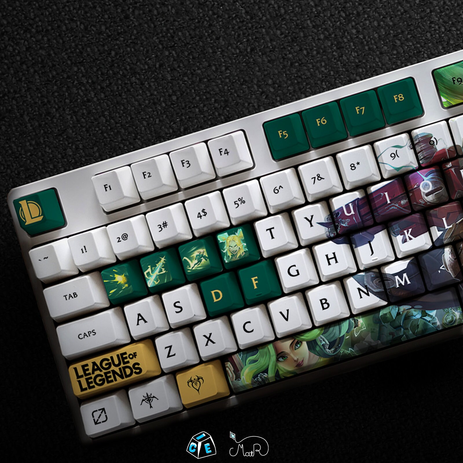 Zeri the Spark of Zaun LOL Series Keycap Set 112 Keys PBT - Etsy