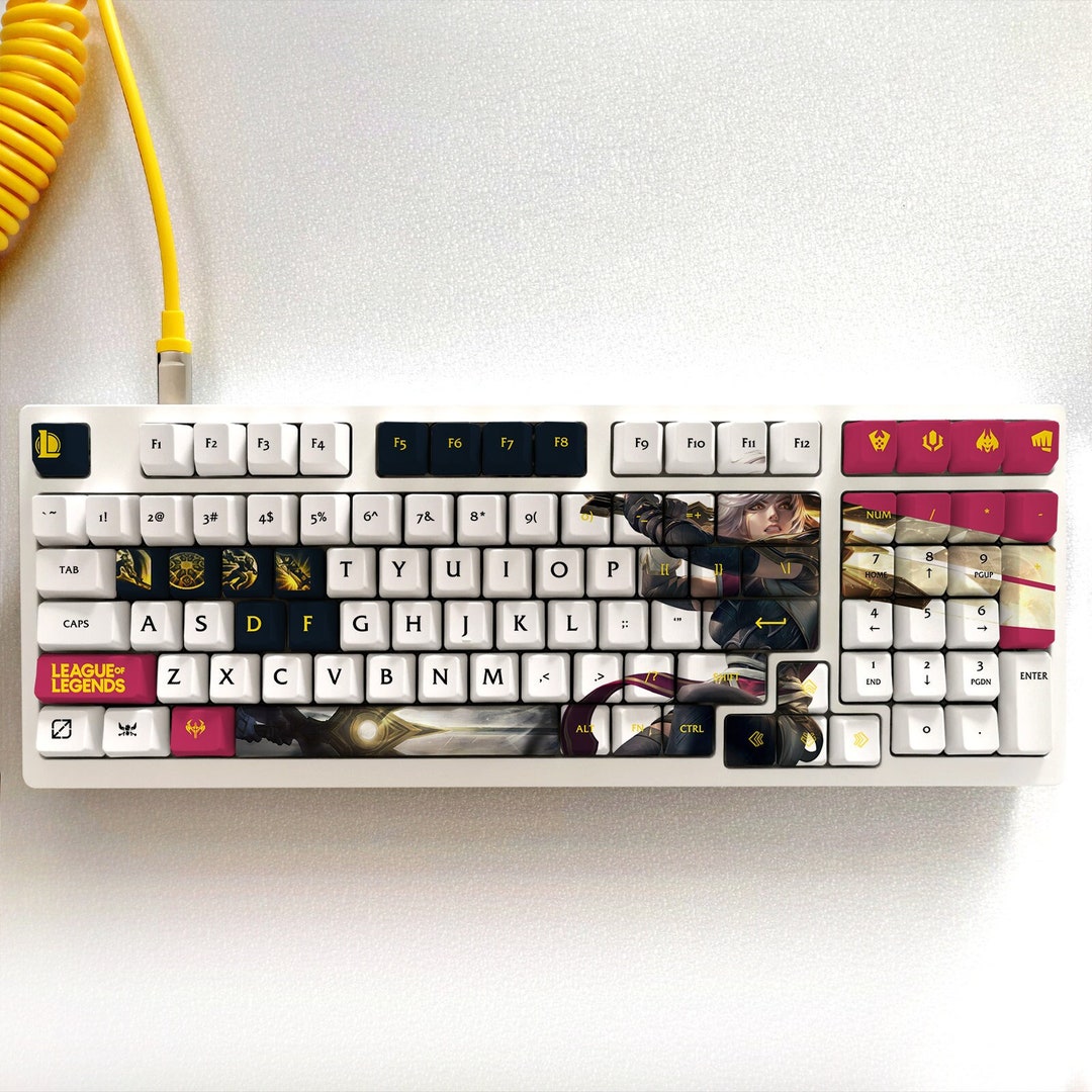 Riven - the Exile LOL Series Keycap Set, 127 Keys PBT for Mechanical ...