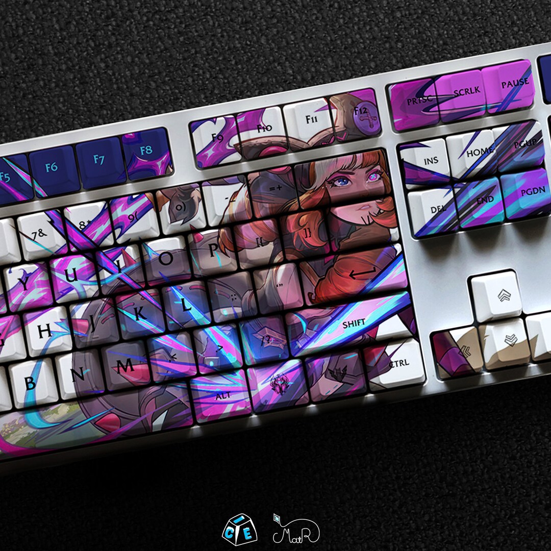 Gwen - the Hallowed Seamstress LOL Series Keycap Set, 112 Keys PBT for ...