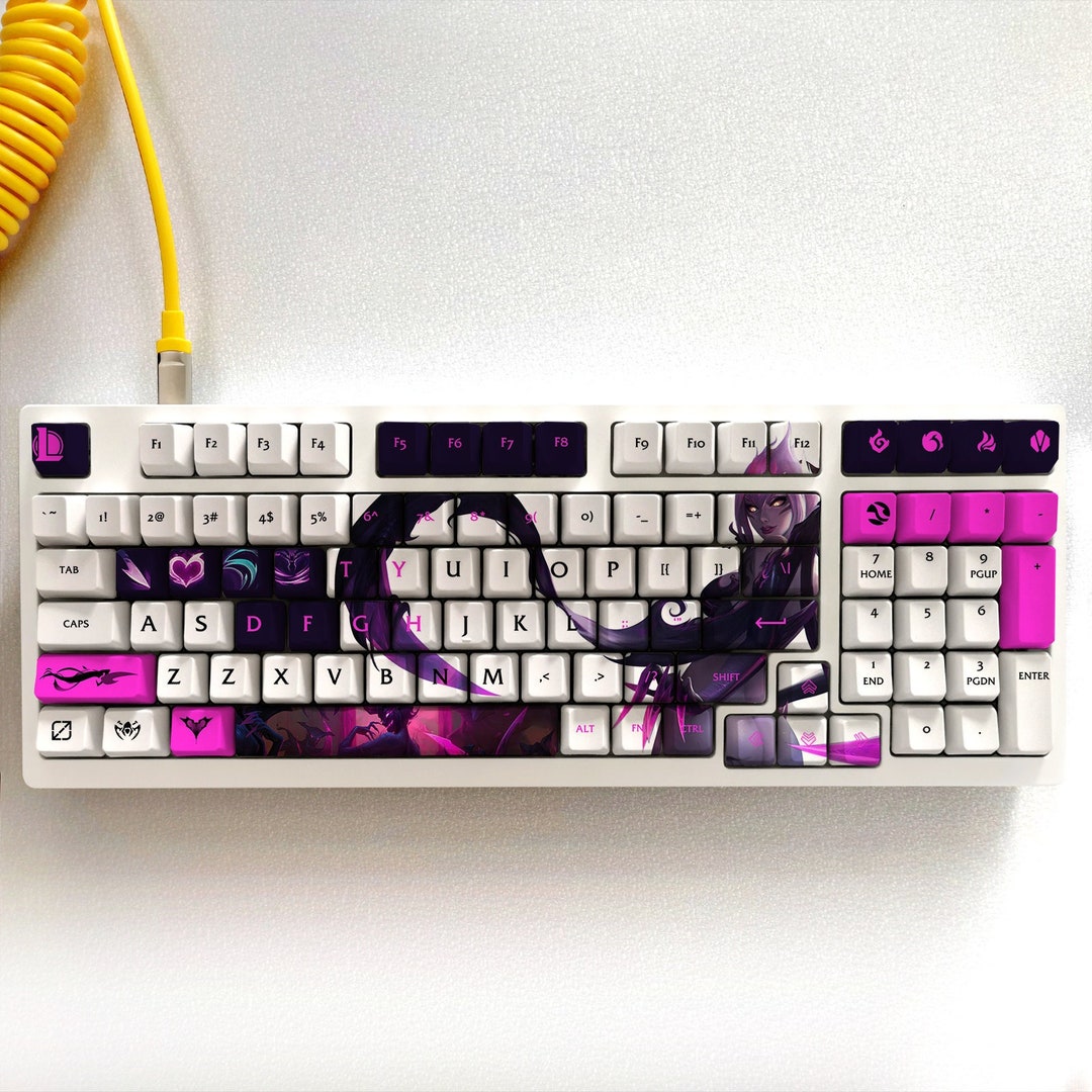Evelynn - Agony's Embrace LOL Series Keycap Set, 127 Keys PBT for Mechanical Keyboard OEM ...