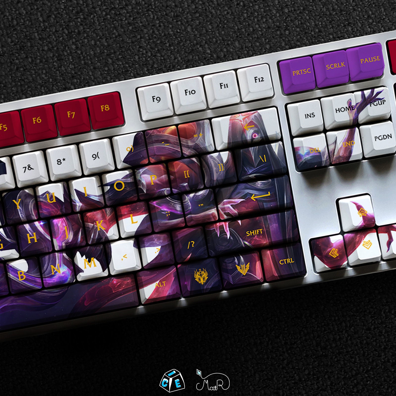 Jhin the Virtuoso LOL Series Keycap Set 127 Keys PBT for - Etsy