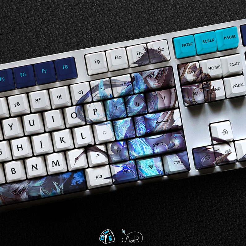 Lee Sin - the Blind Monk LOL Series Keycap Set, 127 Keys PBT for ...