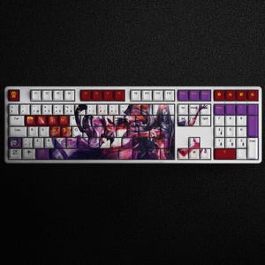 Jhin - the Virtuoso Lol Keycap Set, 147 Keys PBT Profile Cherry for Mechanical Keyboard | Dark ...