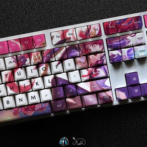 Jinx - the Loose Cannon Lol Series Keycap Set, 127 Keys PBT for ...
