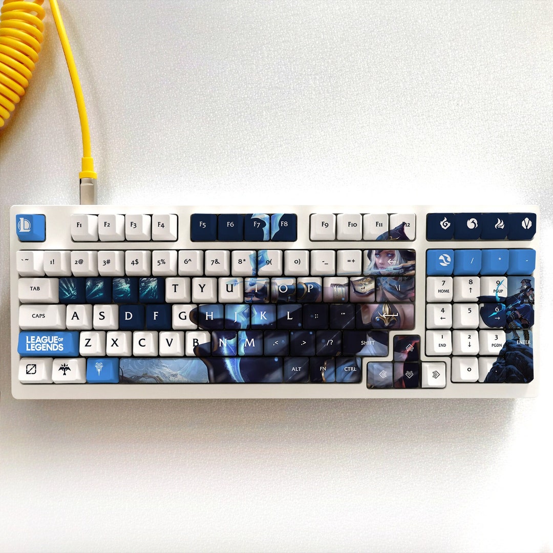 Ashe - the Frost Archer LOL Series Keycap Set, 127 Keys PBT for ...