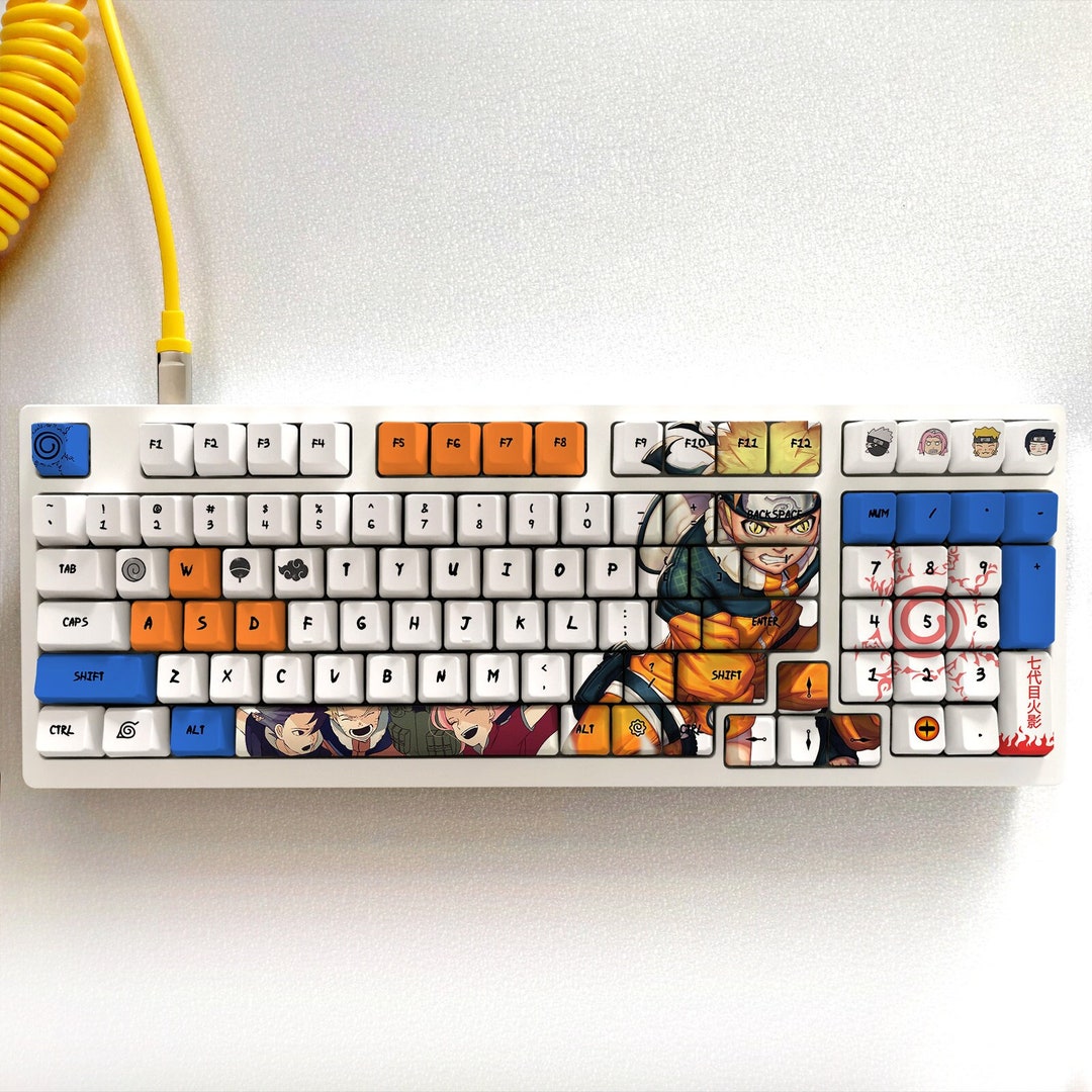 Anime Shinobi Keycap Set, 127 Keys PBT for Mechanical Keyboard OEM ...