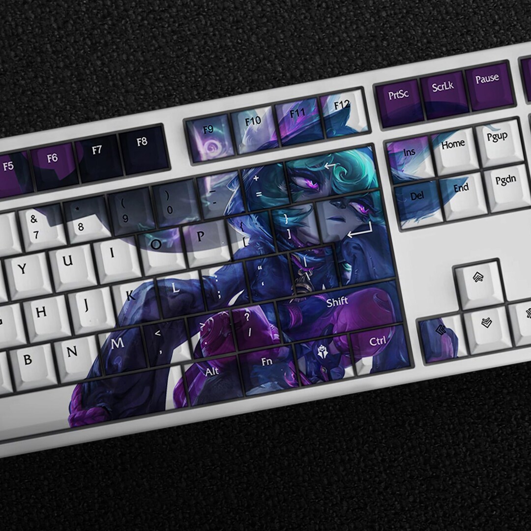 Vex - the Gloomist Lol Keycap Set, 147 Keys PBT Profile Cherry for ...