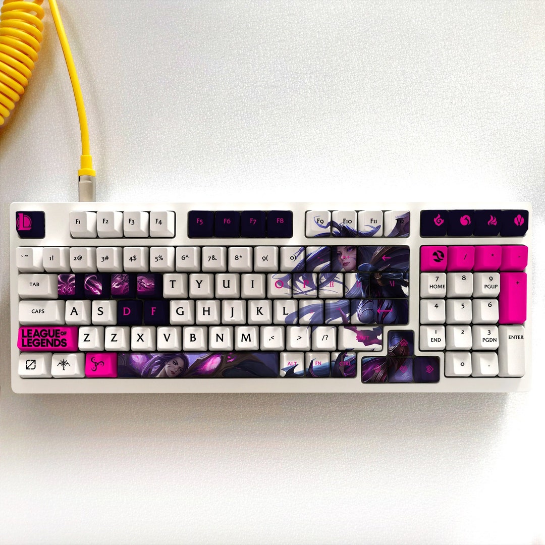 Kai'sa - Daughter of the Void LOL Series Keycap Set, 112 Keys PBT for ...