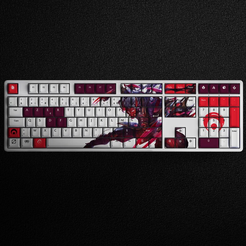 Zed - the Master of Shadows Lol Keycap Set, 140 Keys PBT Profile Cherry ...