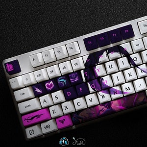 Evelynn - Agony's Embrace LOL Series Keycap Set, 127 Keys PBT for Mechanical Keyboard OEM ...