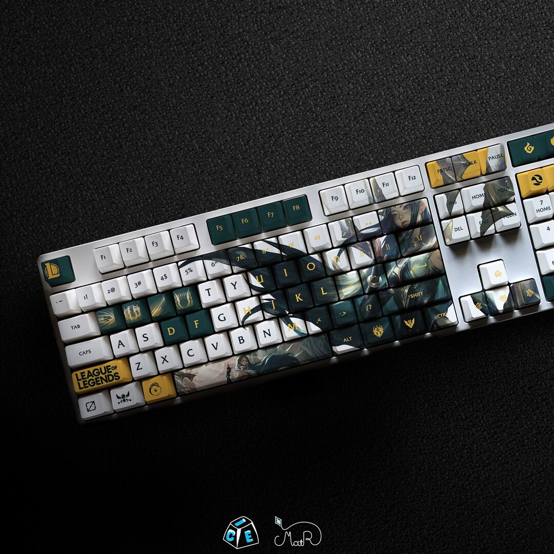 Irelia - the Blade Dancer LOL Series Keycap Set, 127 Keys PBT for ...