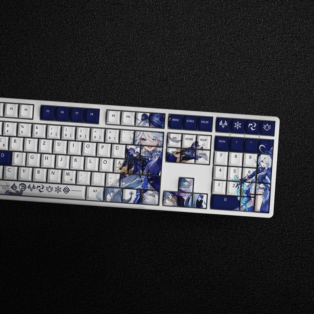Furina De Fontaine Genshin Impact Keycap Set , 143 Keys PBT for ...