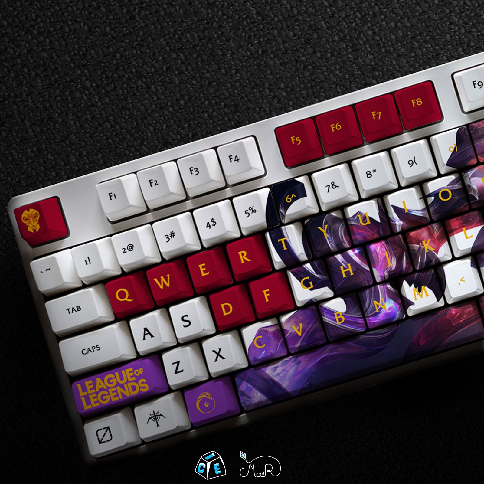 Jhin the Virtuoso LOL Series Keycap Set 127 Keys PBT for - Etsy