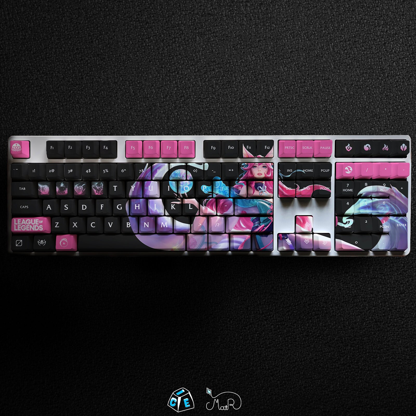 Ahri the Nine Tailed Fox LOL Series Keycap Set 112 Keys PBT - Etsy